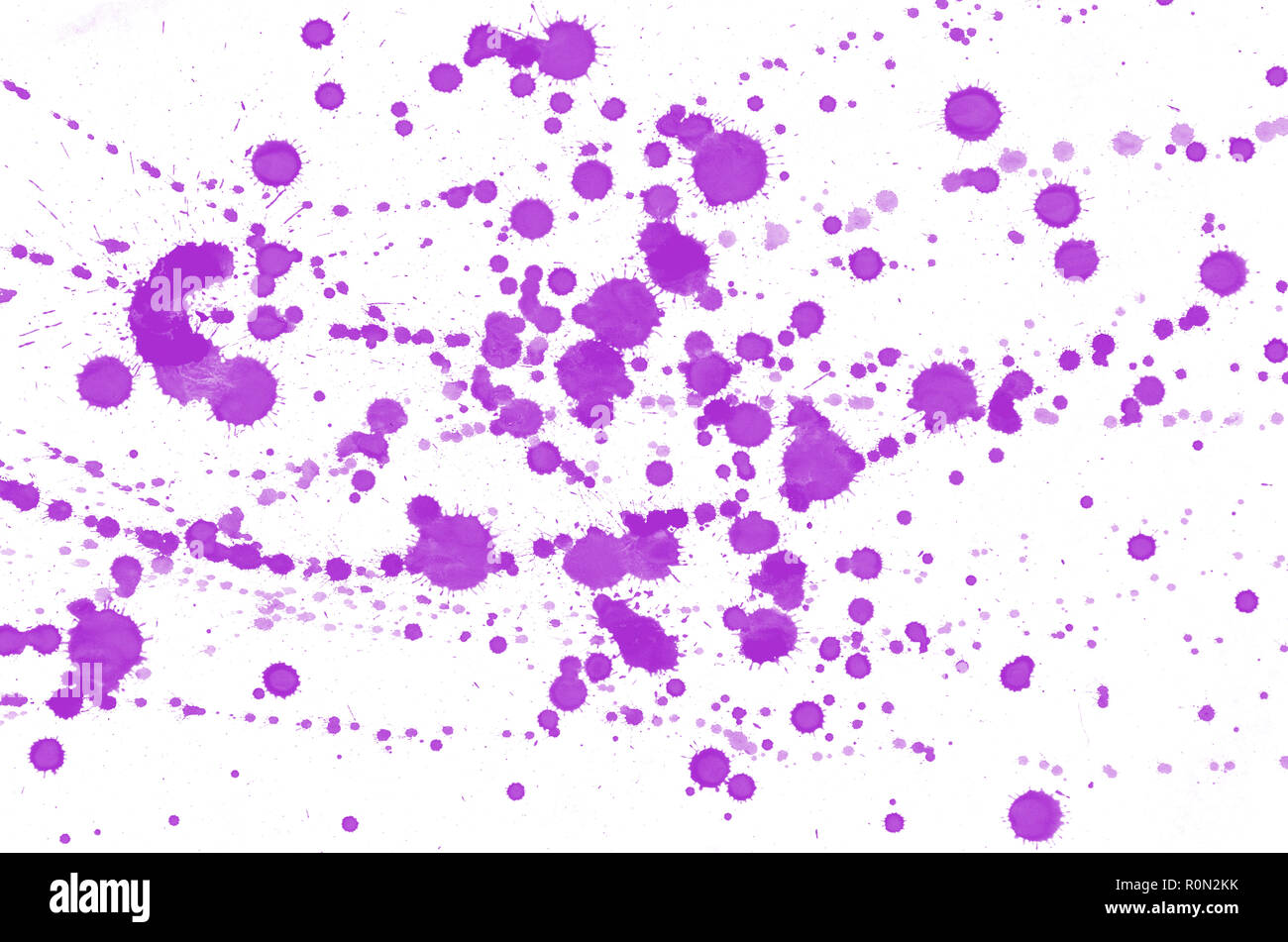 Abstract watercolor background image of mixed colorful spots of purple ...