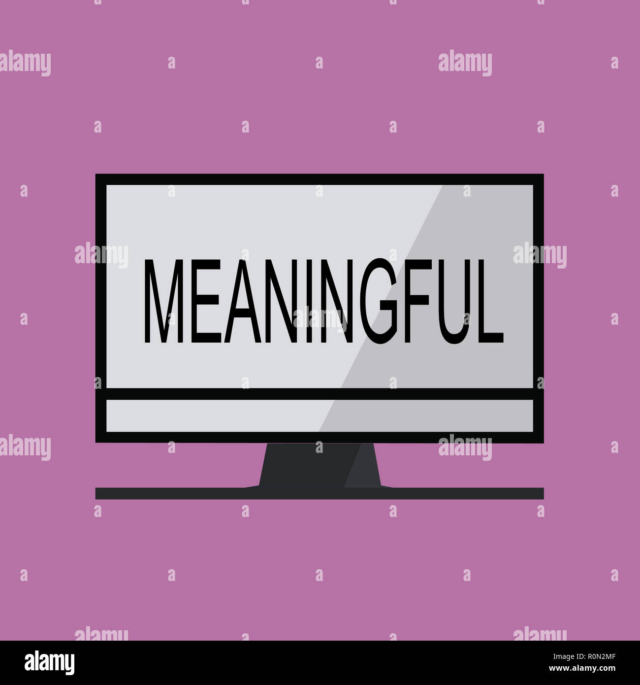 Text sign showing Meaningful. Conceptual photo Having meaning ...