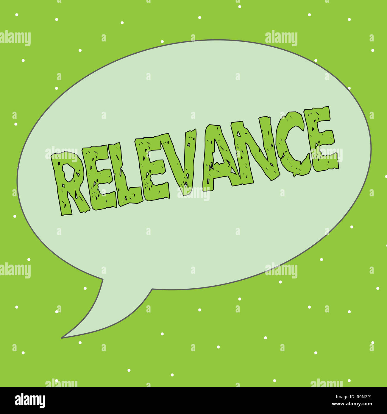 Handwriting text Relevance. Concept meaning Being closely connected ...