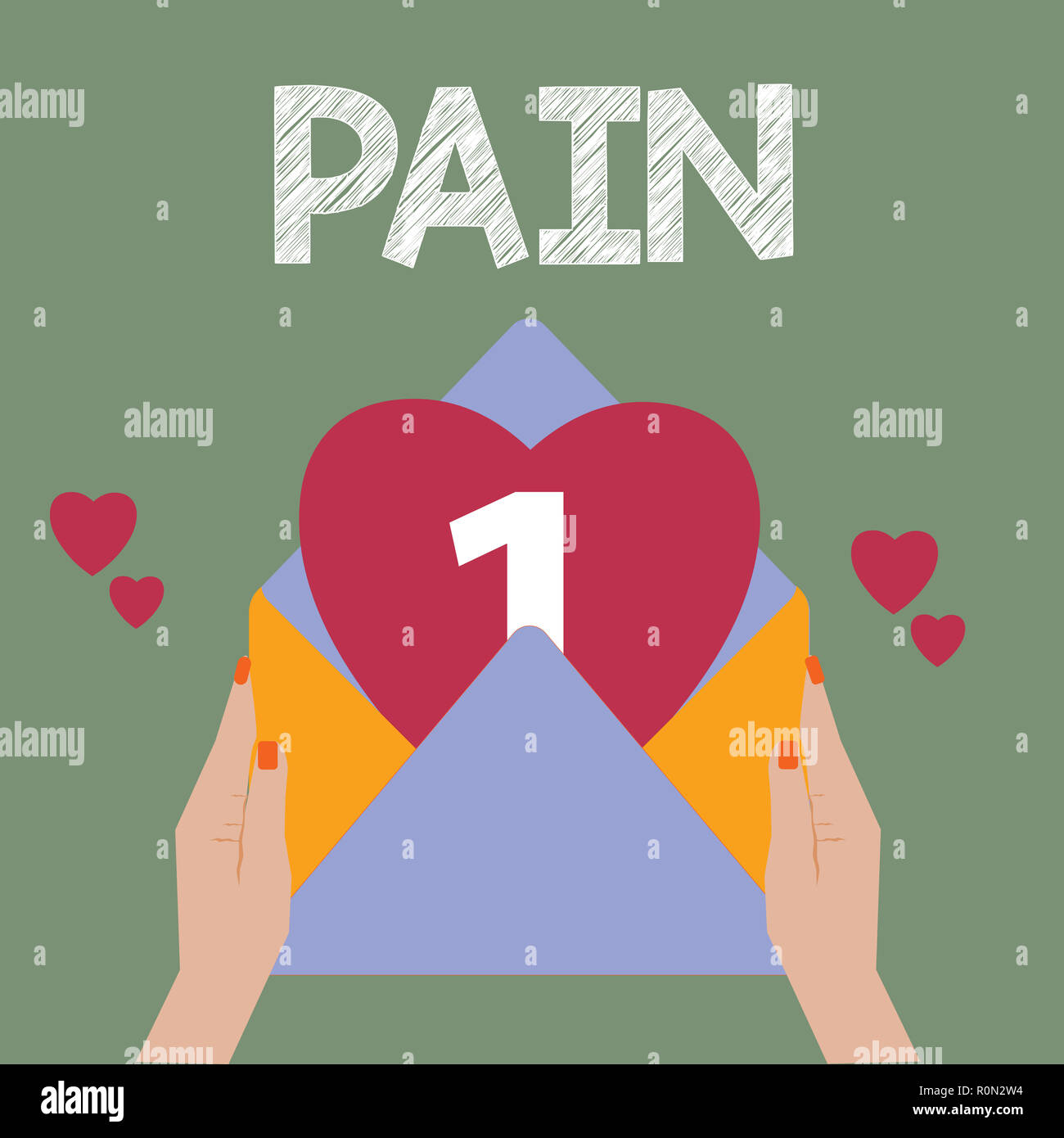 Conceptual hand writing showing Pain. Business photo text Highly nasty ...
