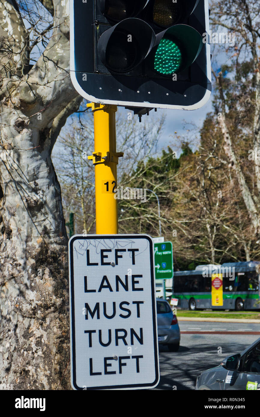 T junction. Left-bound traffic go left and right-bound traffic go right ...