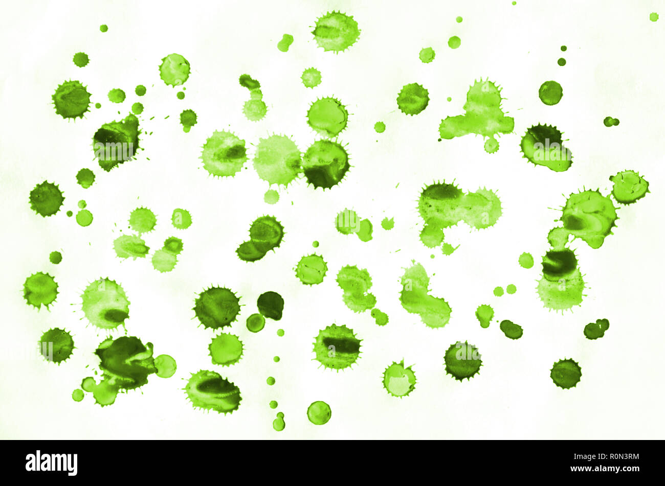 Light green watercolor background on white paper. For the text ...