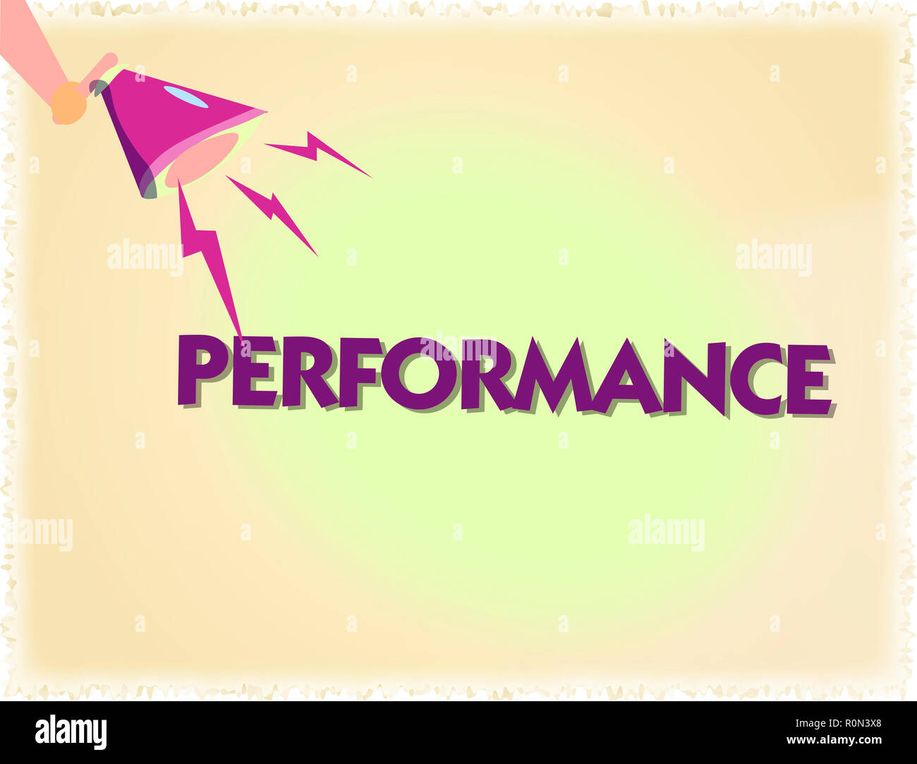 Word writing text Performance. Business concept for Act of presenting a ...