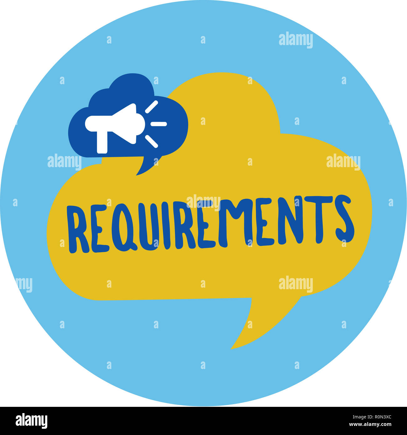 Conceptual hand writing showing Requirements. Business photo showcasing ...