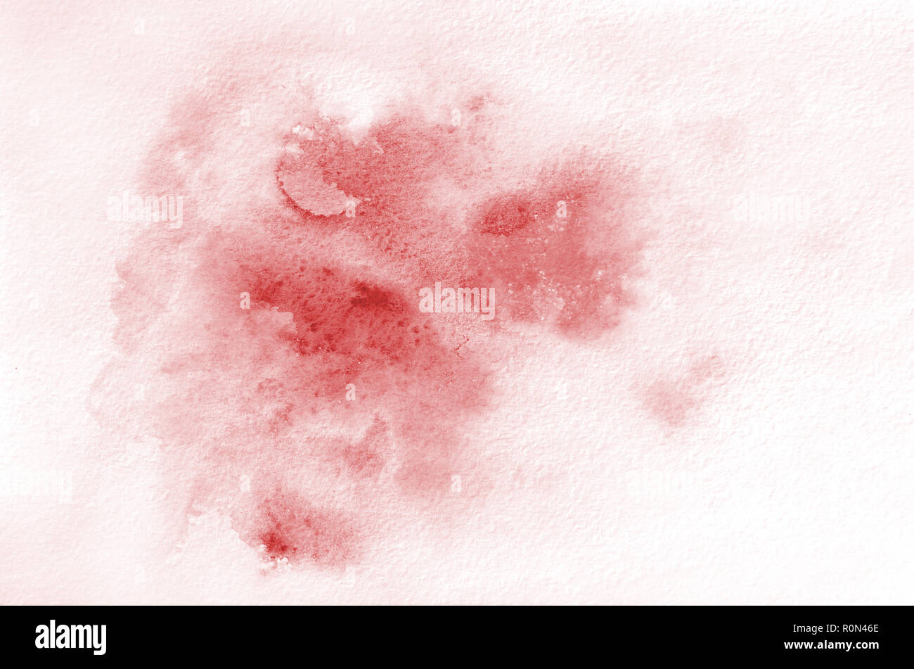 Hand drawn red watercolor shape for your design. Creative painted ...