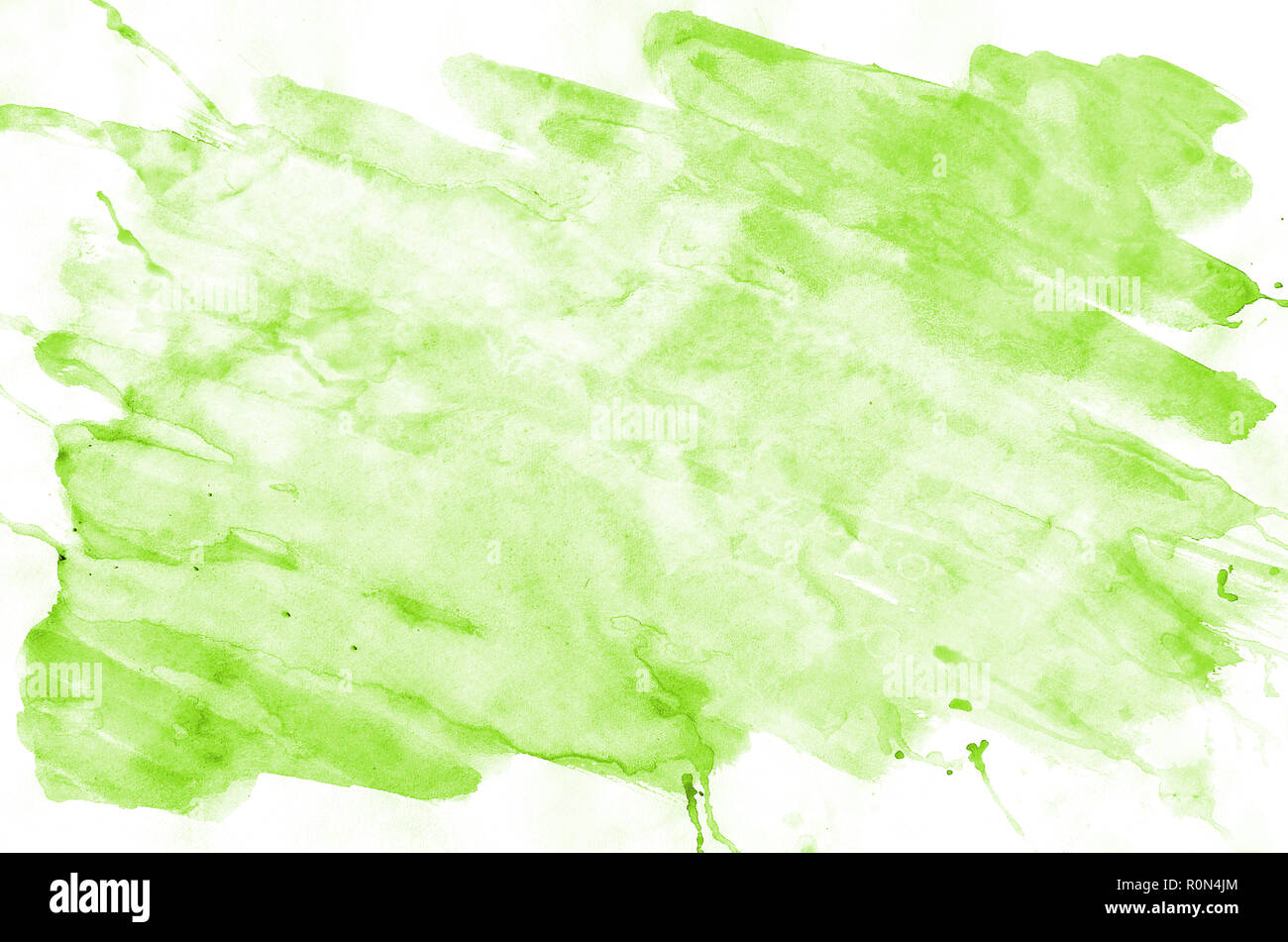 Light green watercolor background on white paper. For the text ...