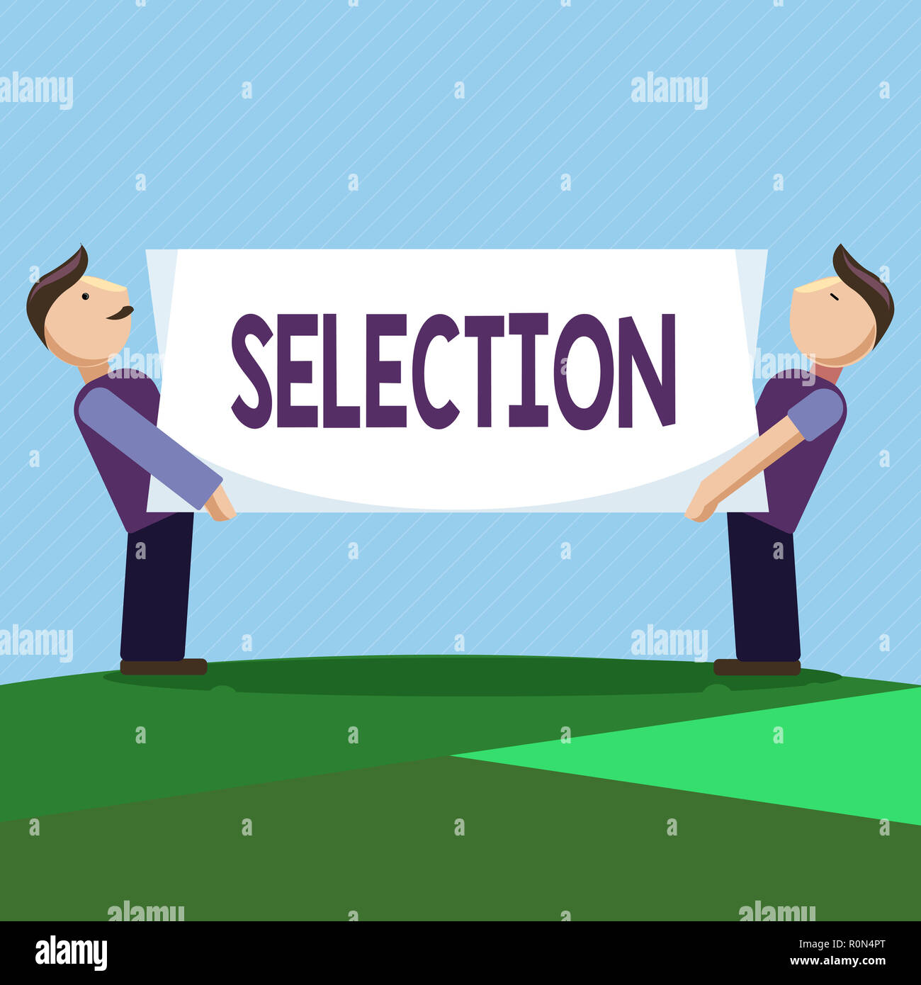 Conceptual hand writing showing Selection. Business photo text ...