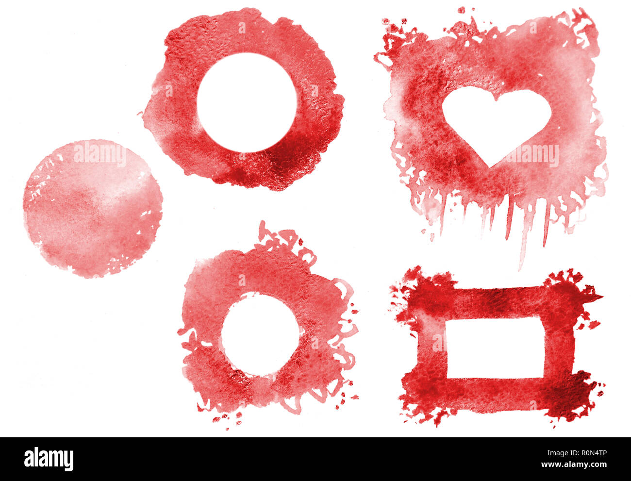 Background image of abstract watercolor stains that form random shapes ...