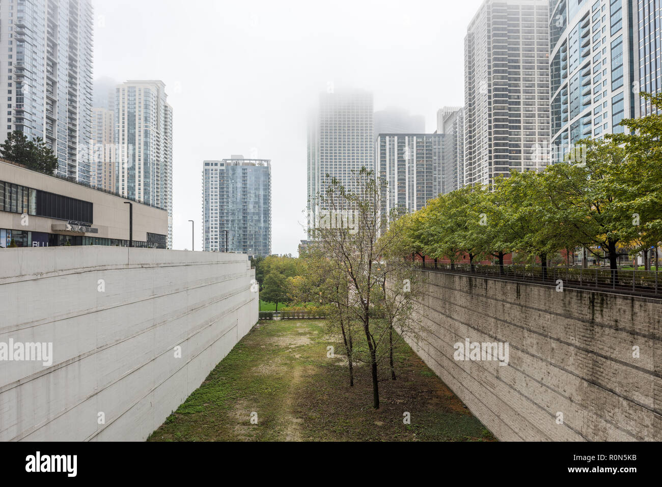 Multi unit condominium buildings in River North neighborhood Stock ...