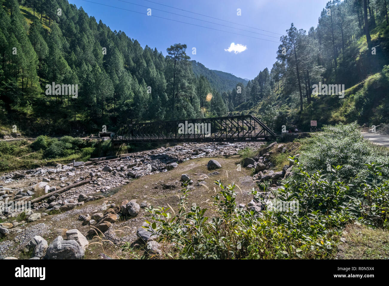 Iron Bridge in Sankri Range, Uttrakhand, India Stock Photo - Alamy