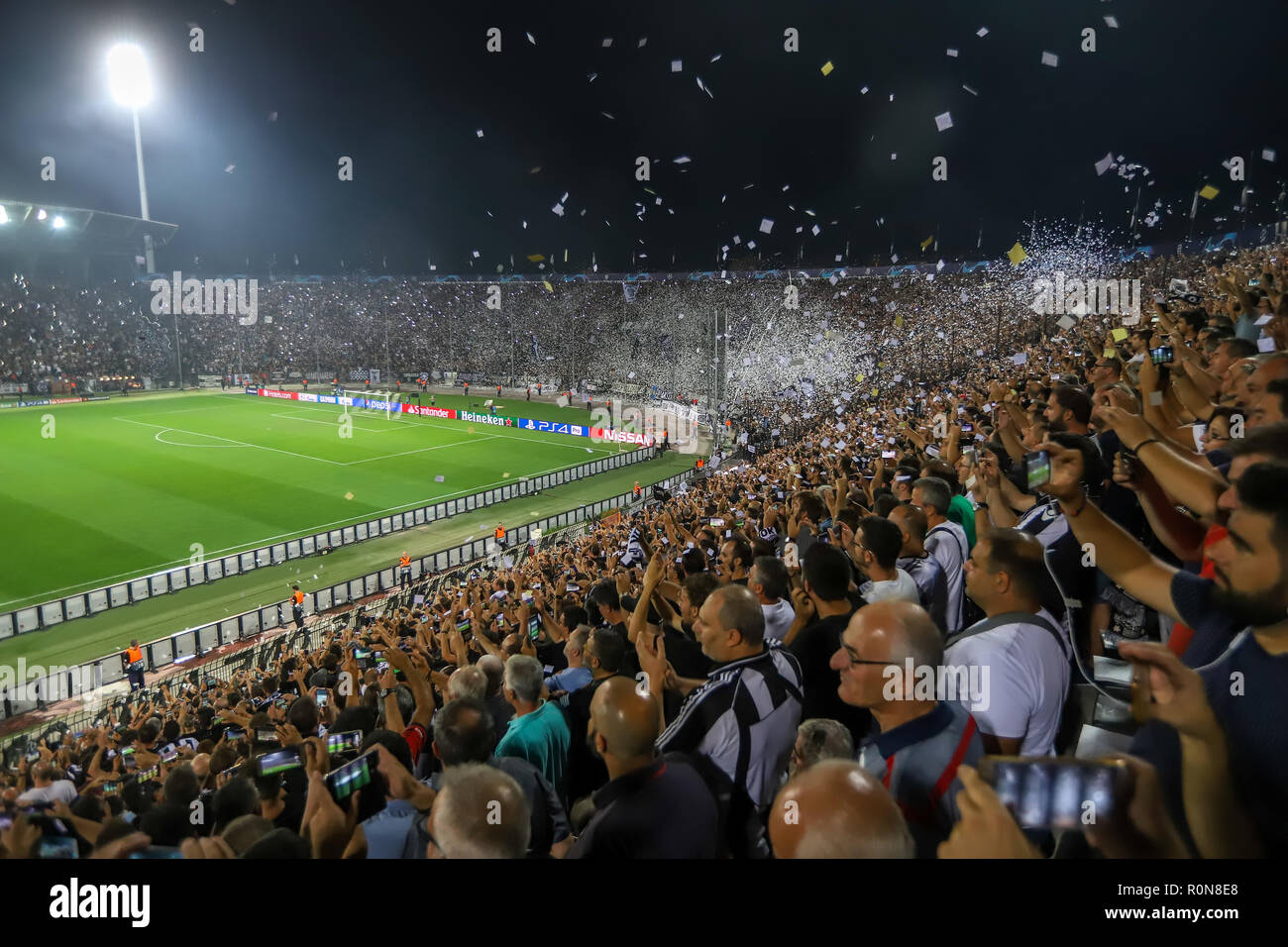 Champions league uefa logo flag hi-res stock photography and images - Alamy