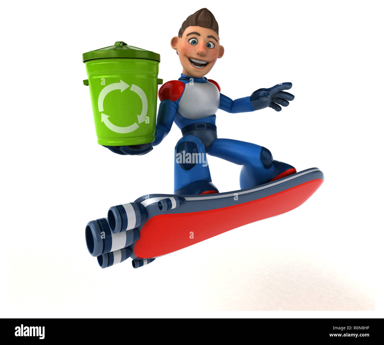 Super modern superhero - 3D Illustration Stock Photo - Alamy