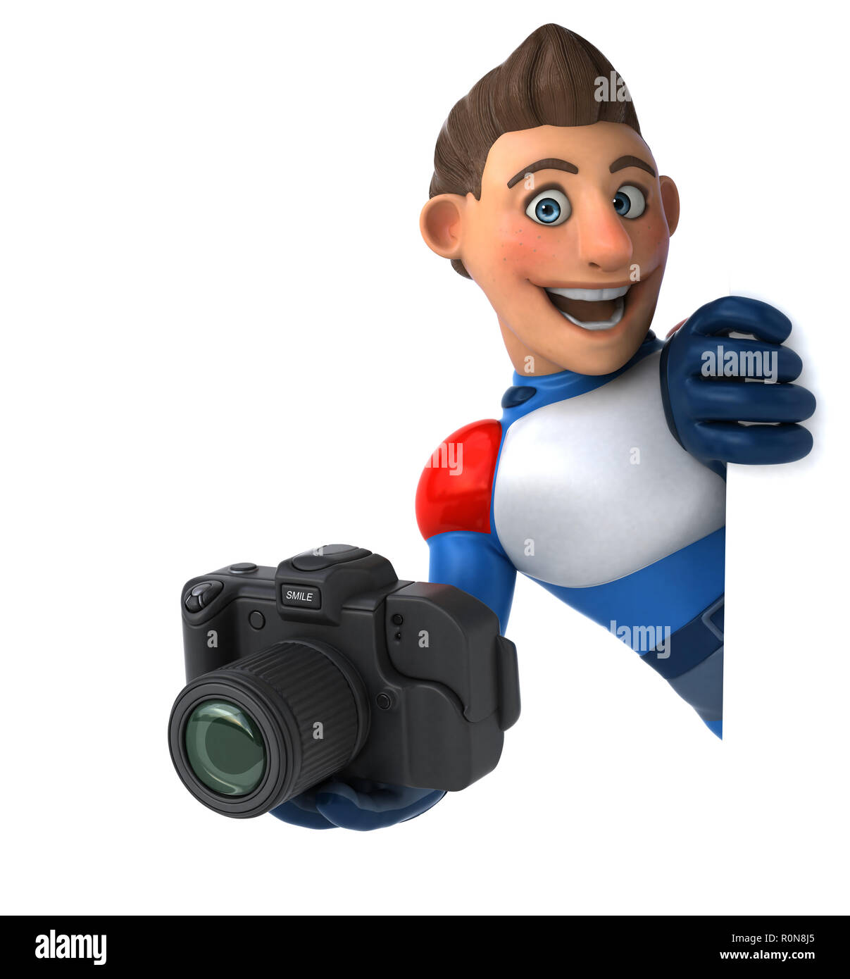 Super modern superhero - 3D Illustration Stock Photo - Alamy