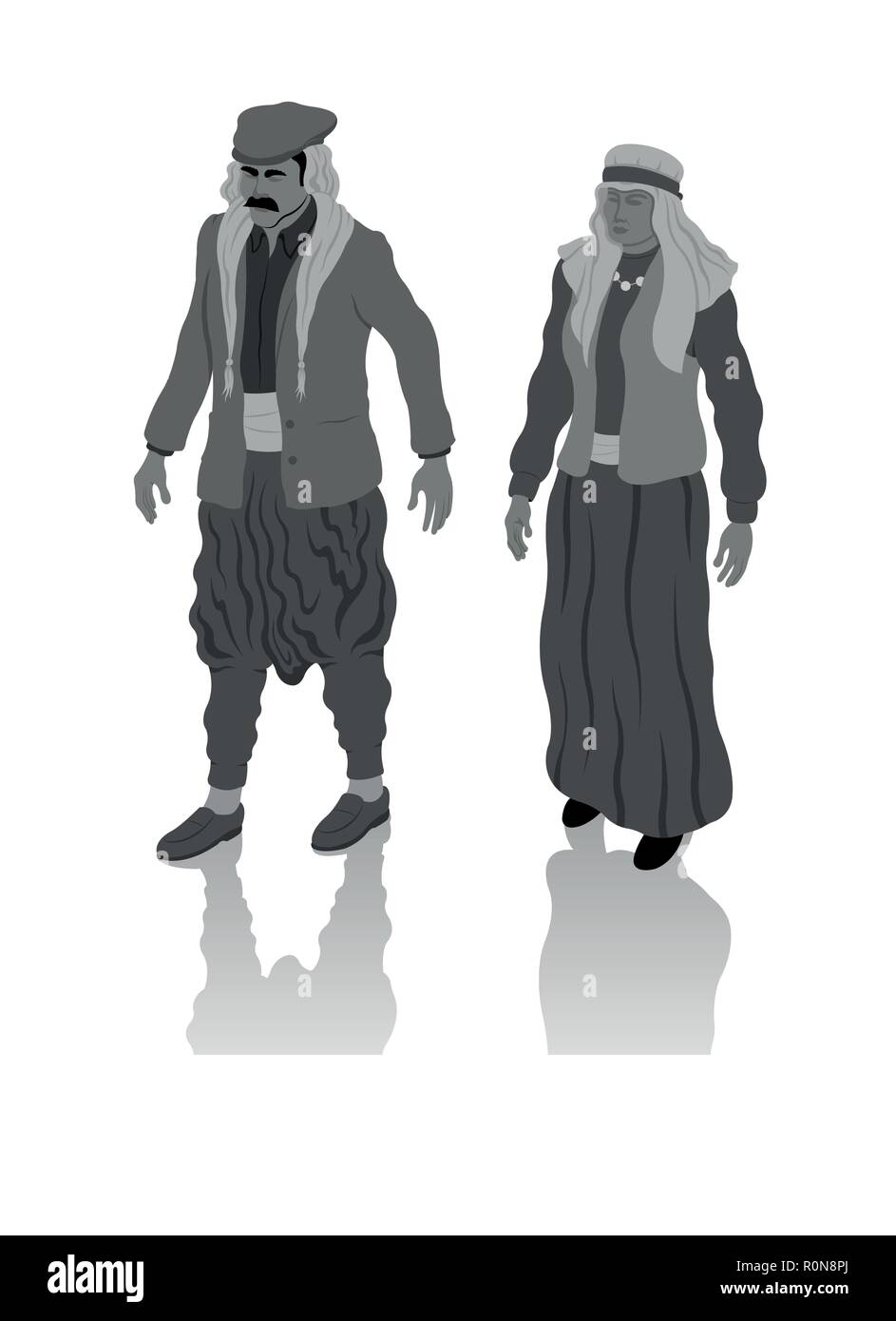 Kurdish turkish man Stock Vector Images - Alamy