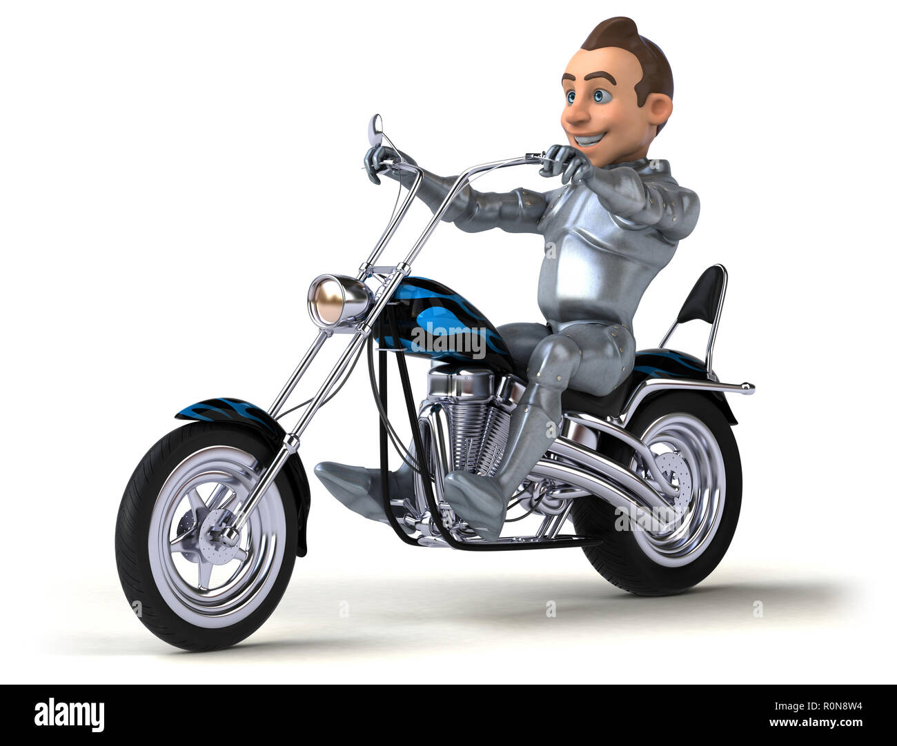 Fun knight - 3D Illustration Stock Photo - Alamy