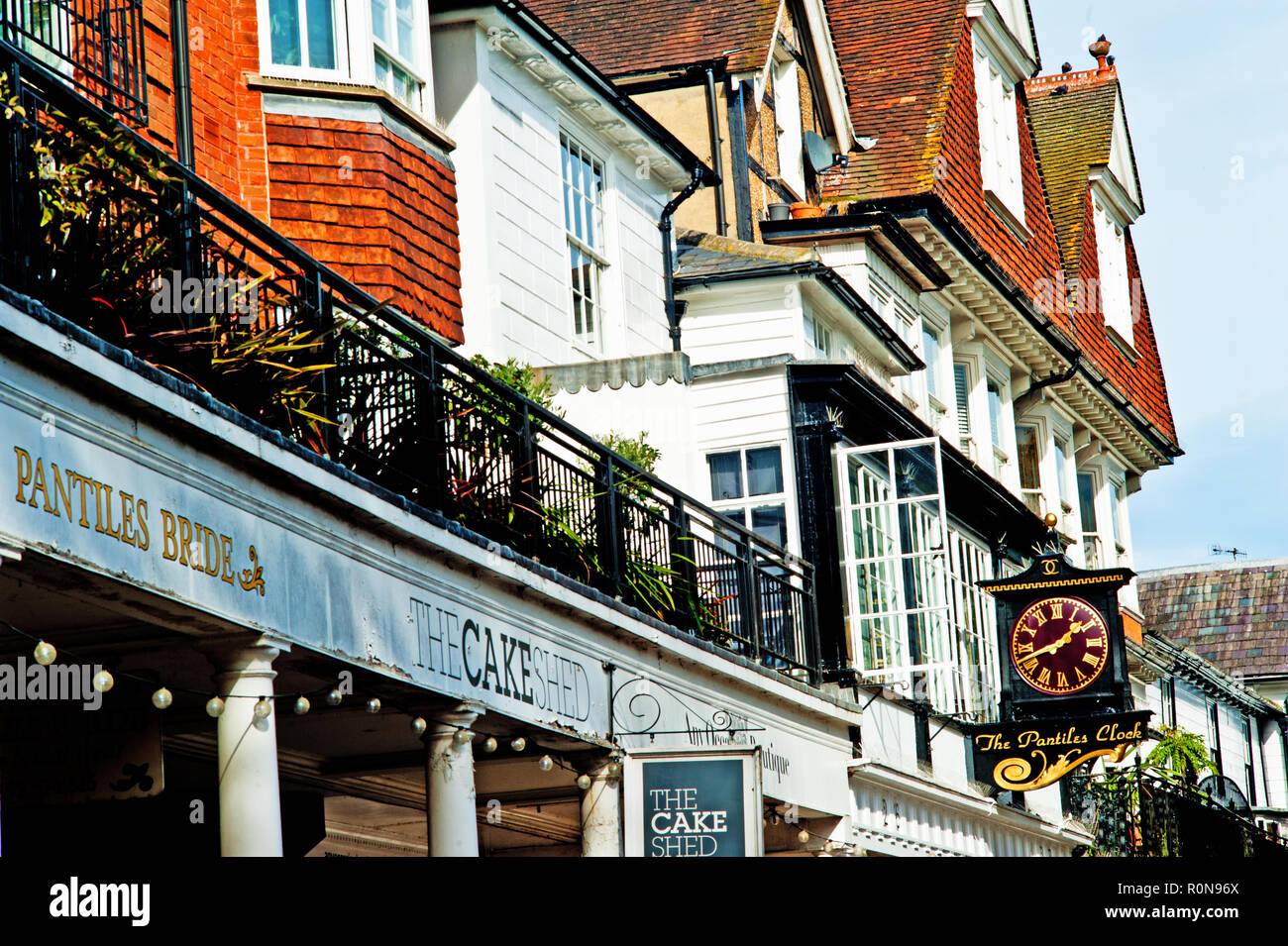 The Pantiles Clock, The Pantiles, Royal Tunbridge Wells, Kent, England ...