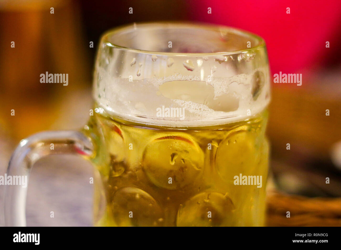 Isolated pint beer, mug beer, beer mug, glass beer, cold beer, froth ...