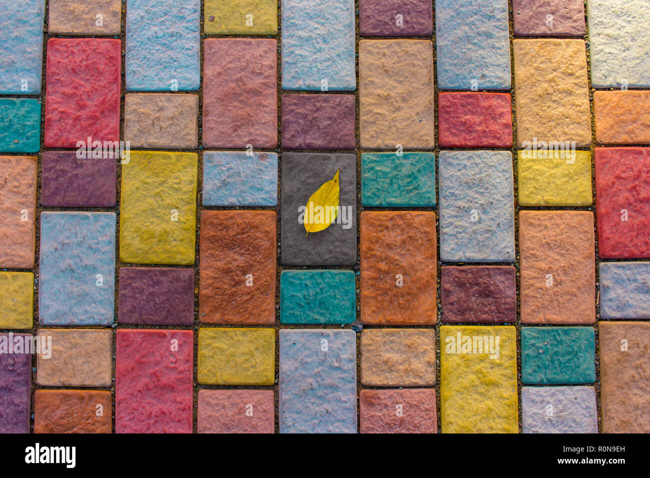 Colorful concrete paving texture background hi-res stock photography ...