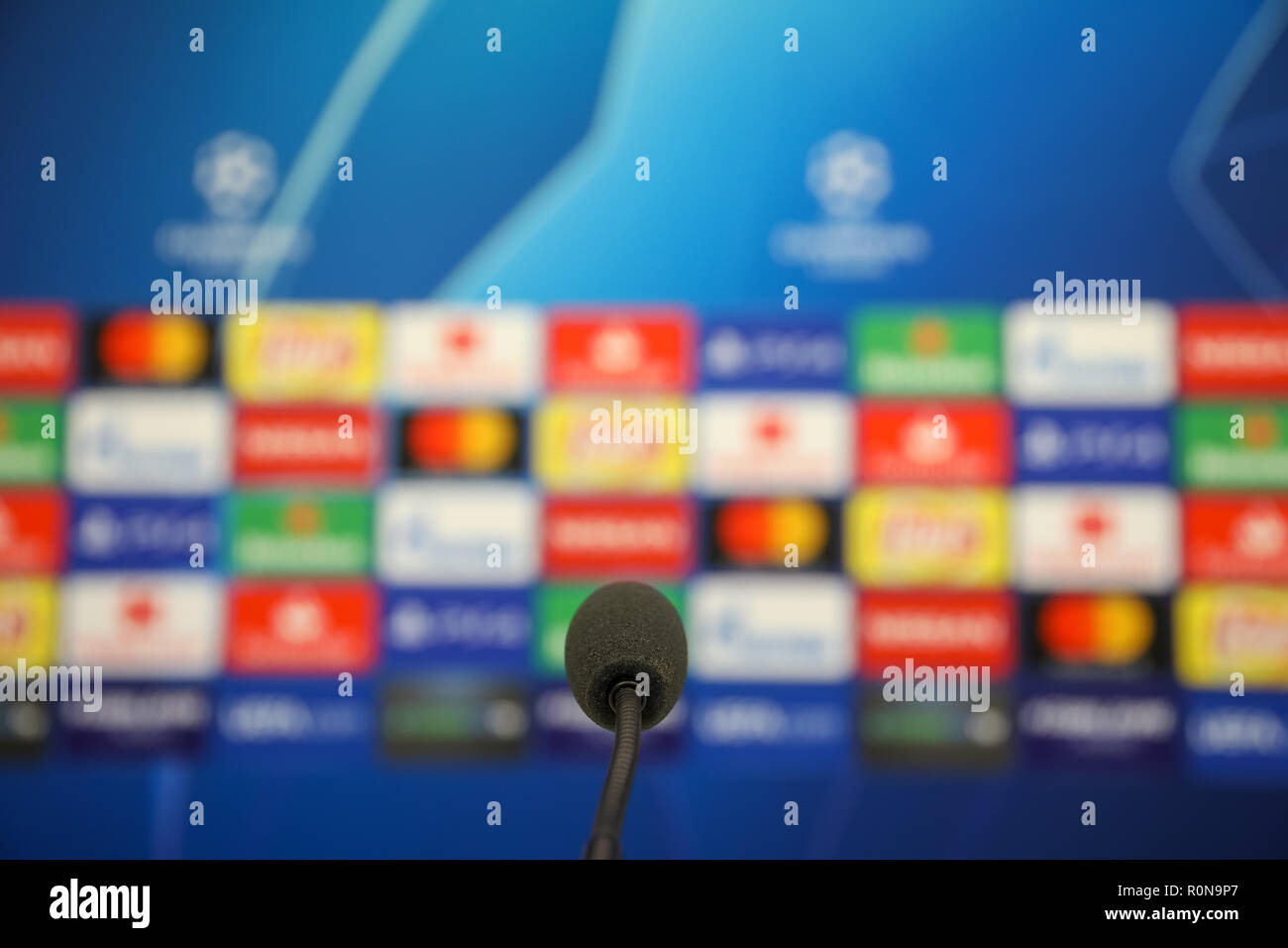 An uefa champions league microphone hi-res stock photography and images ...