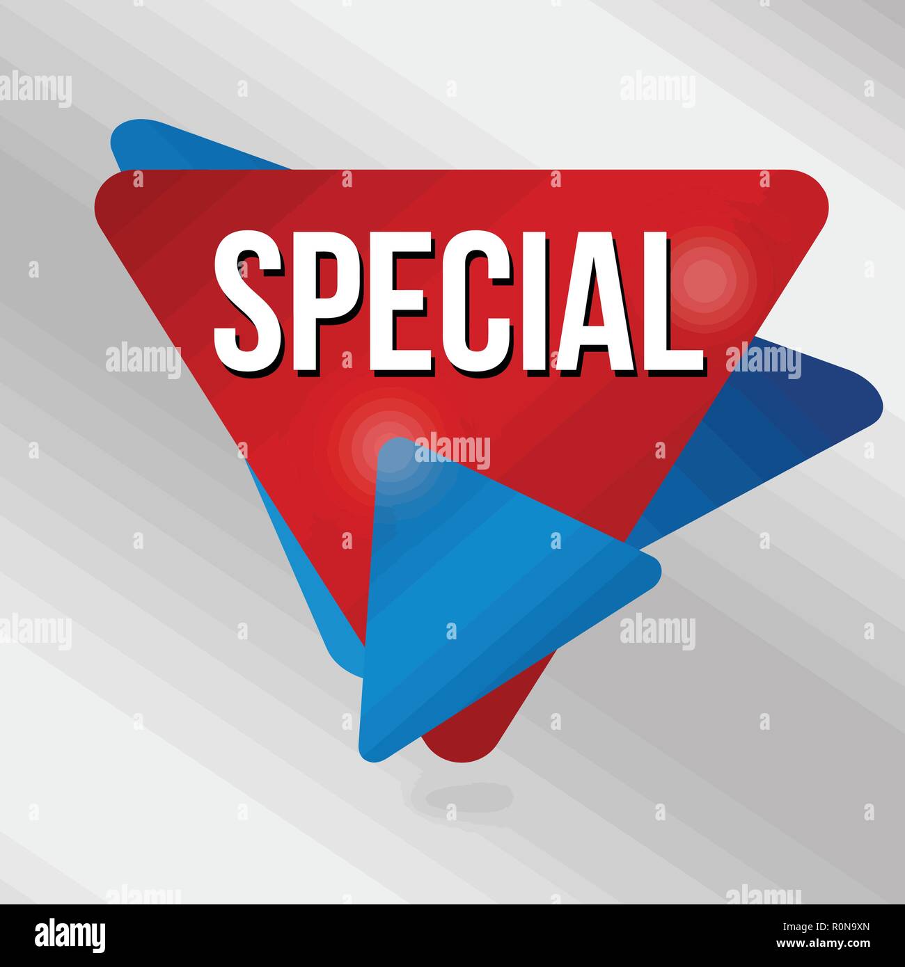 Special sign or label on grey background, vector illustration Stock ...