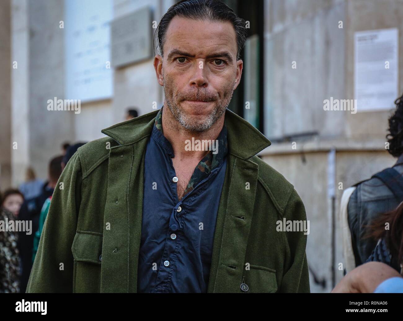 PARIS, France- September 26 2018: Markus Ebner on the street during the ...