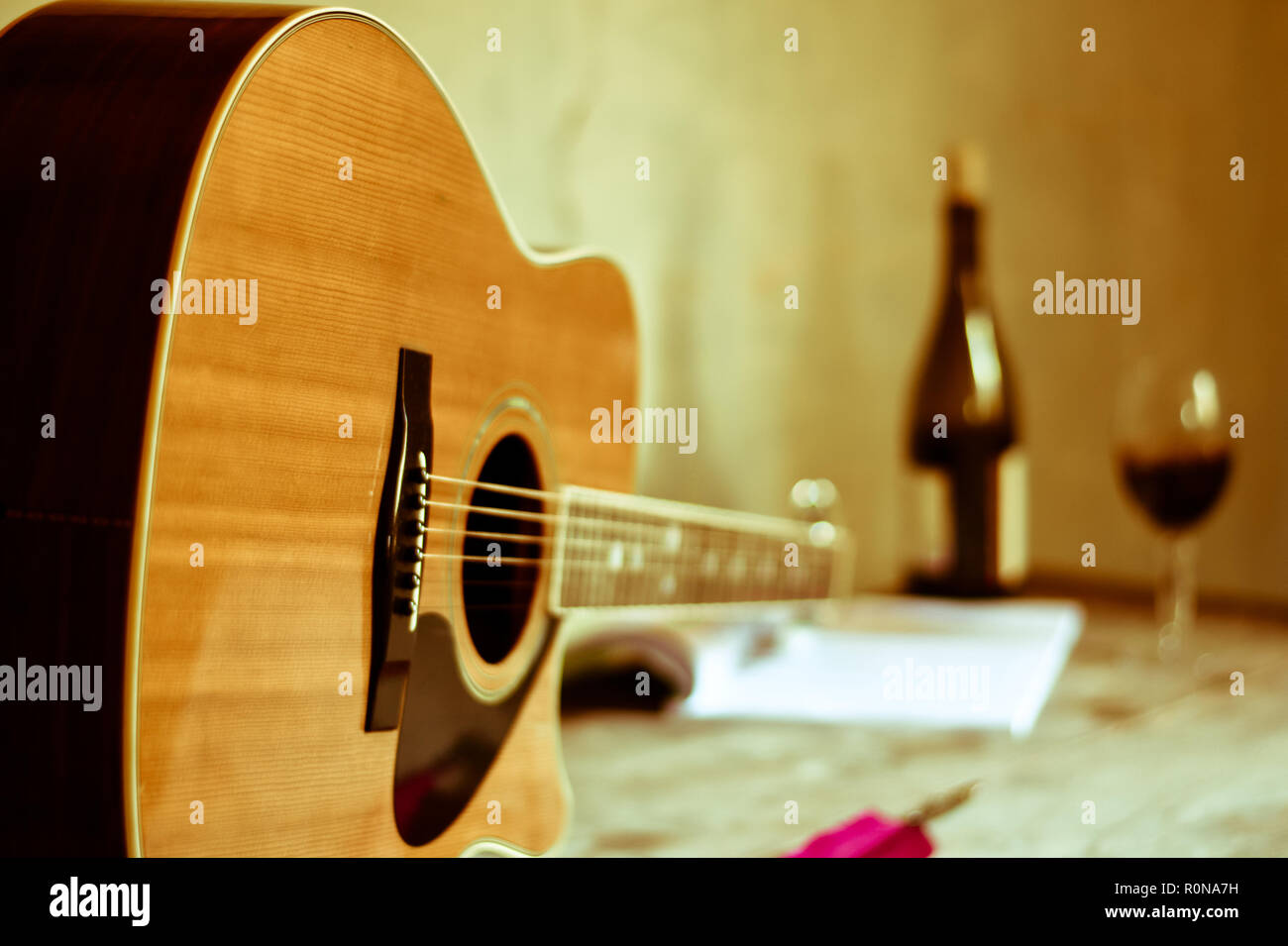 wine and music Stock Photo - Alamy