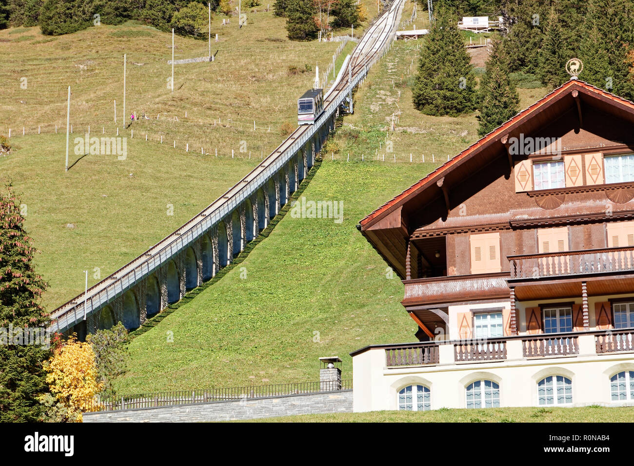 Murren train hi-res stock photography and images - Alamy