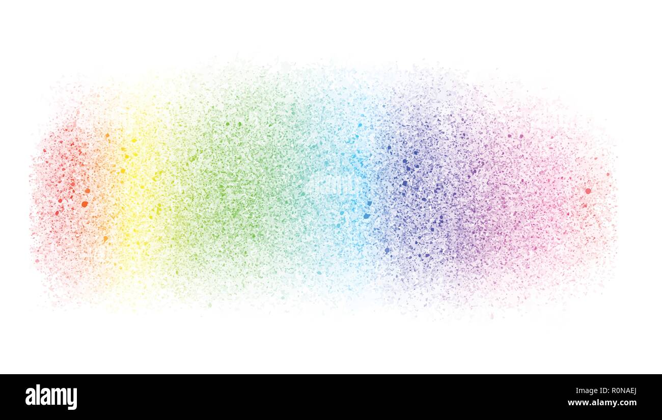Colorful rainbow vector dust explosion splash on white background ...