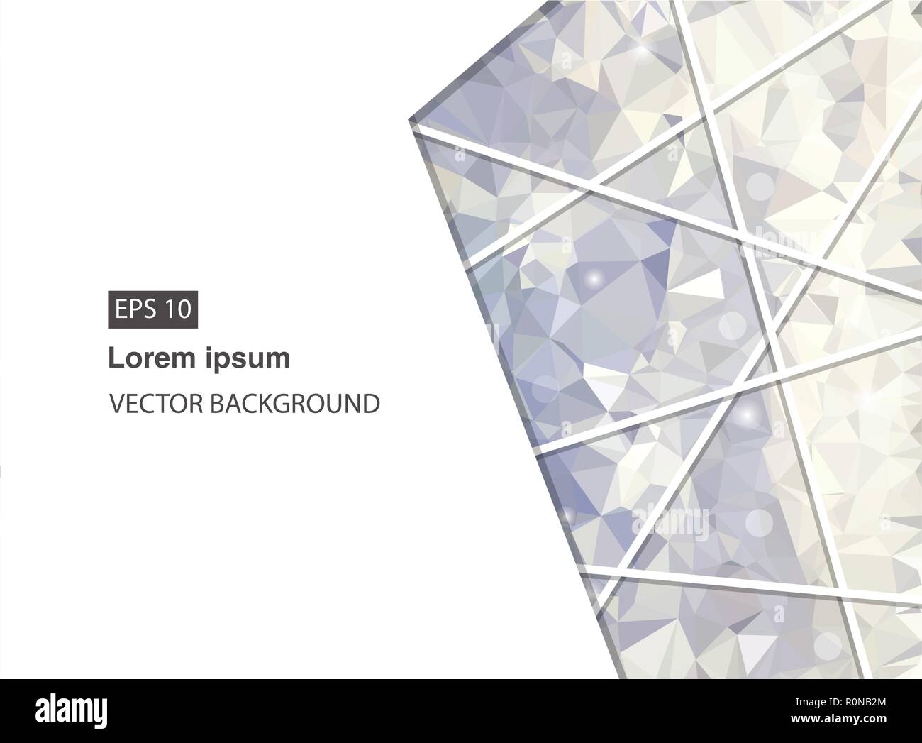 Abstract geometric background with polygons. Molecule and communication ...