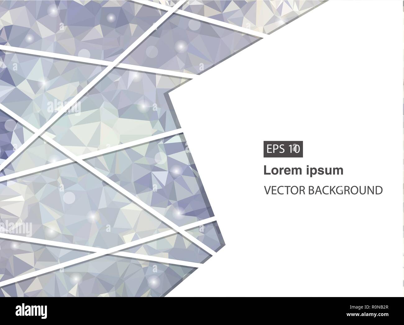 Abstract geometric background with polygons. Molecule and communication ...