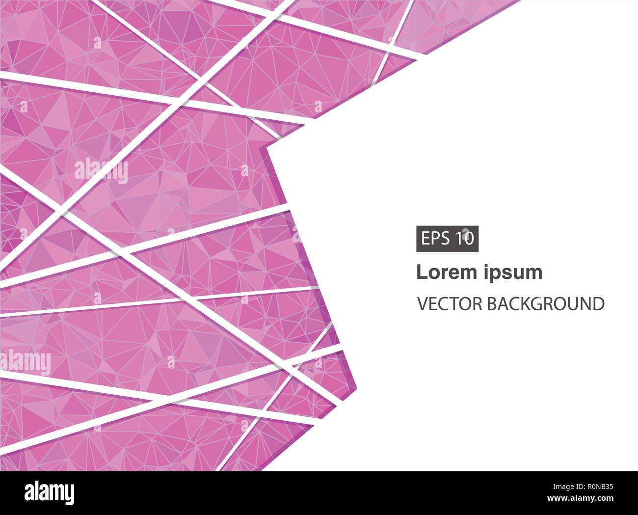 Abstract geometric background with polygons. Molecule and communication ...