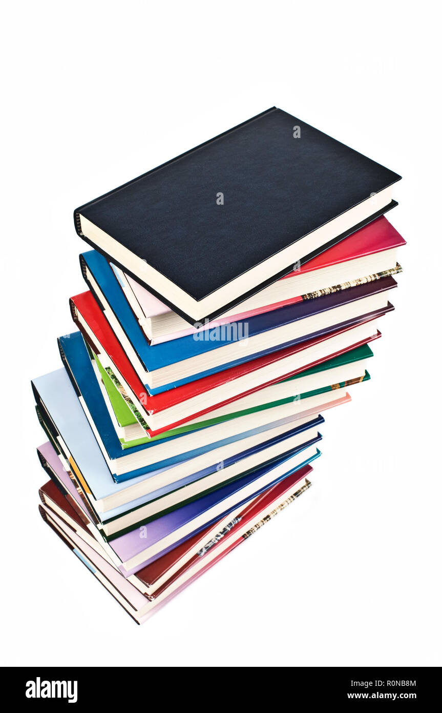Stack books in school Cut Out Stock Images & Pictures - Alamy