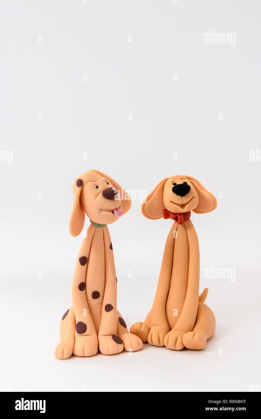 Cute homemade sugar dog cartoon character Stock Photo - Alamy