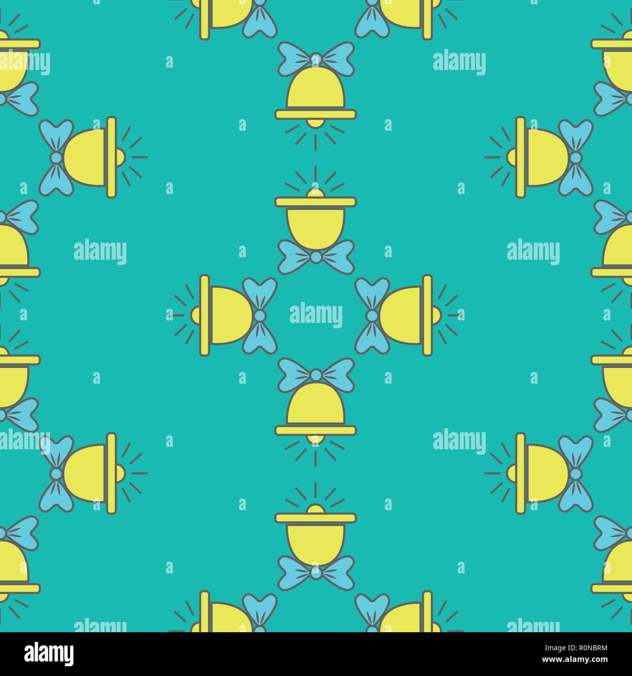 Vector seamless pattern with bells Stock Vector Image & Art - Alamy