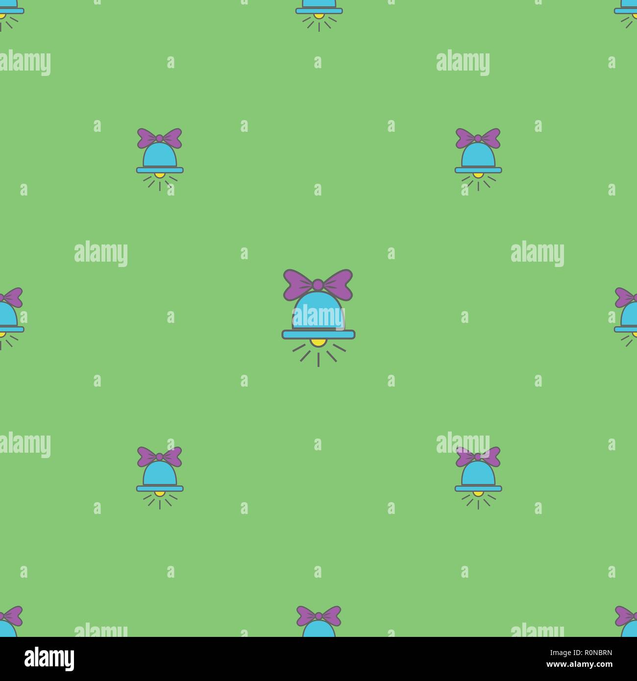 Bright seamless pattern with bells Stock Vector Image & Art - Alamy