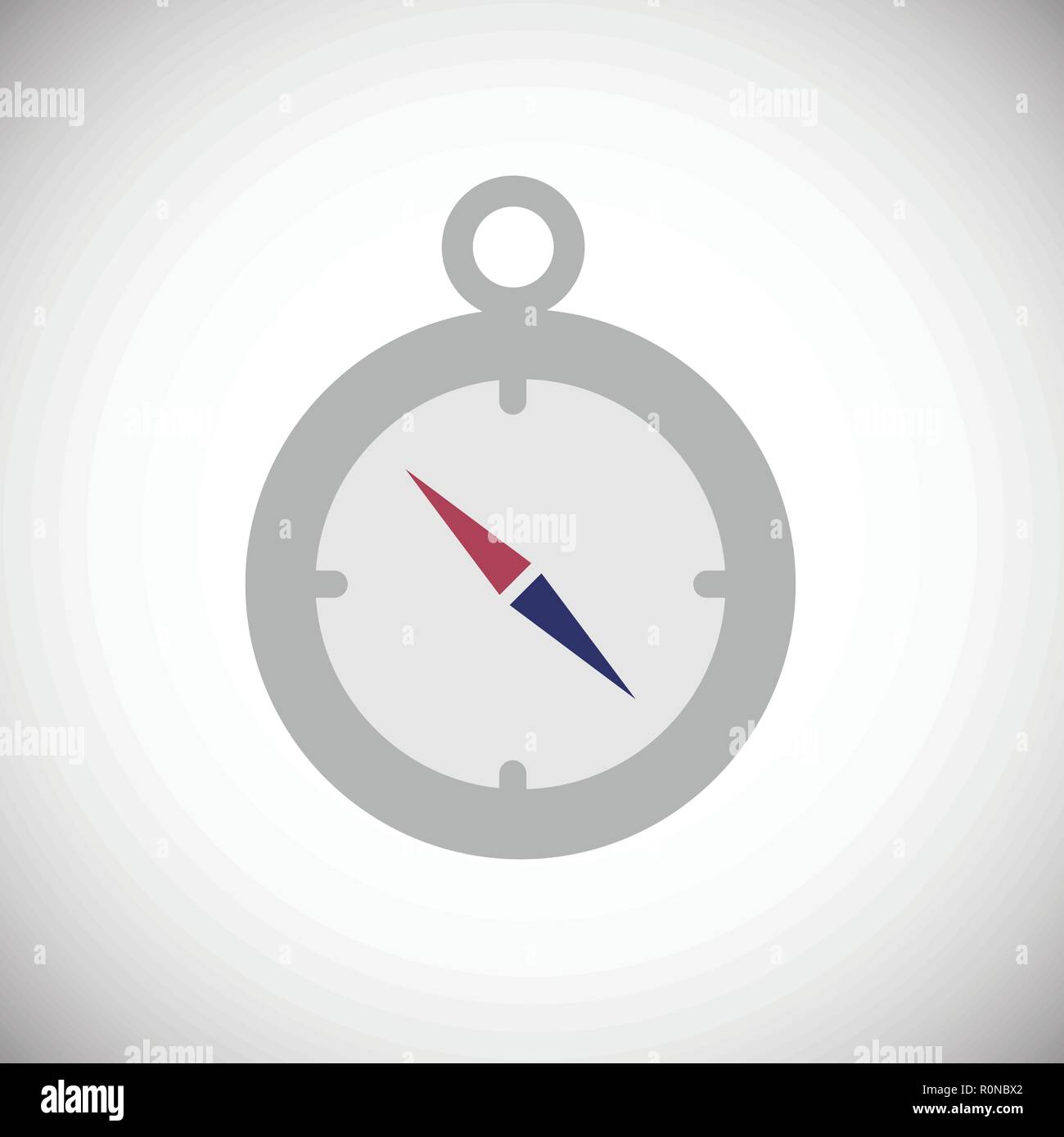 Compass color flat icon on white background icon Stock Vector Image ...