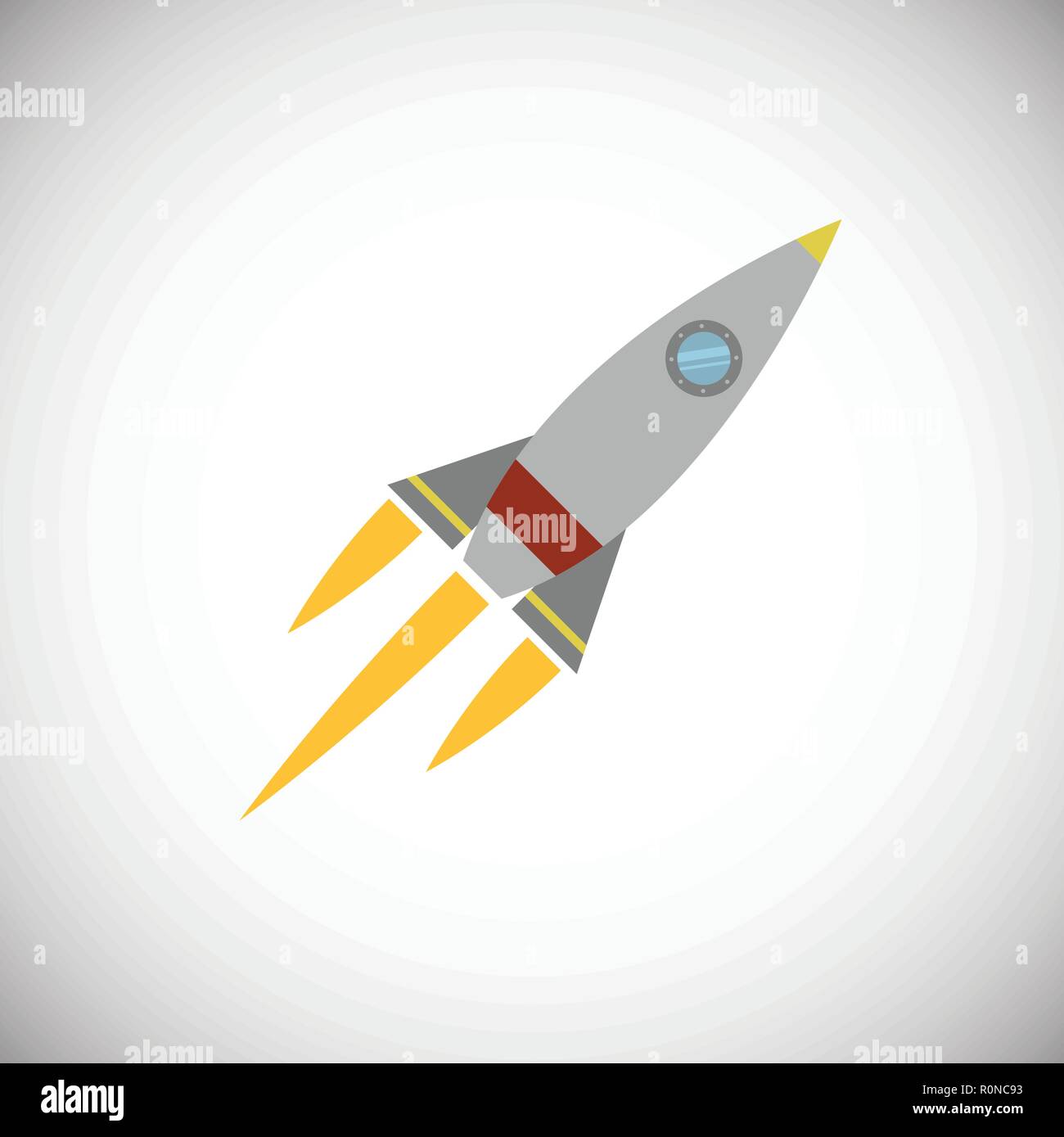 Rocket aircraft on white background Stock Vector Image & Art - Alamy
