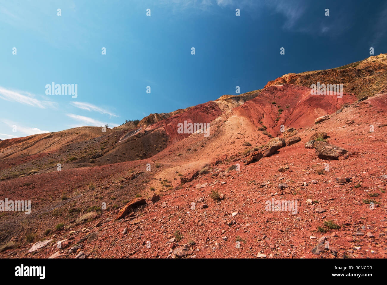 Valley of Mars landscapes Stock Photo - Alamy
