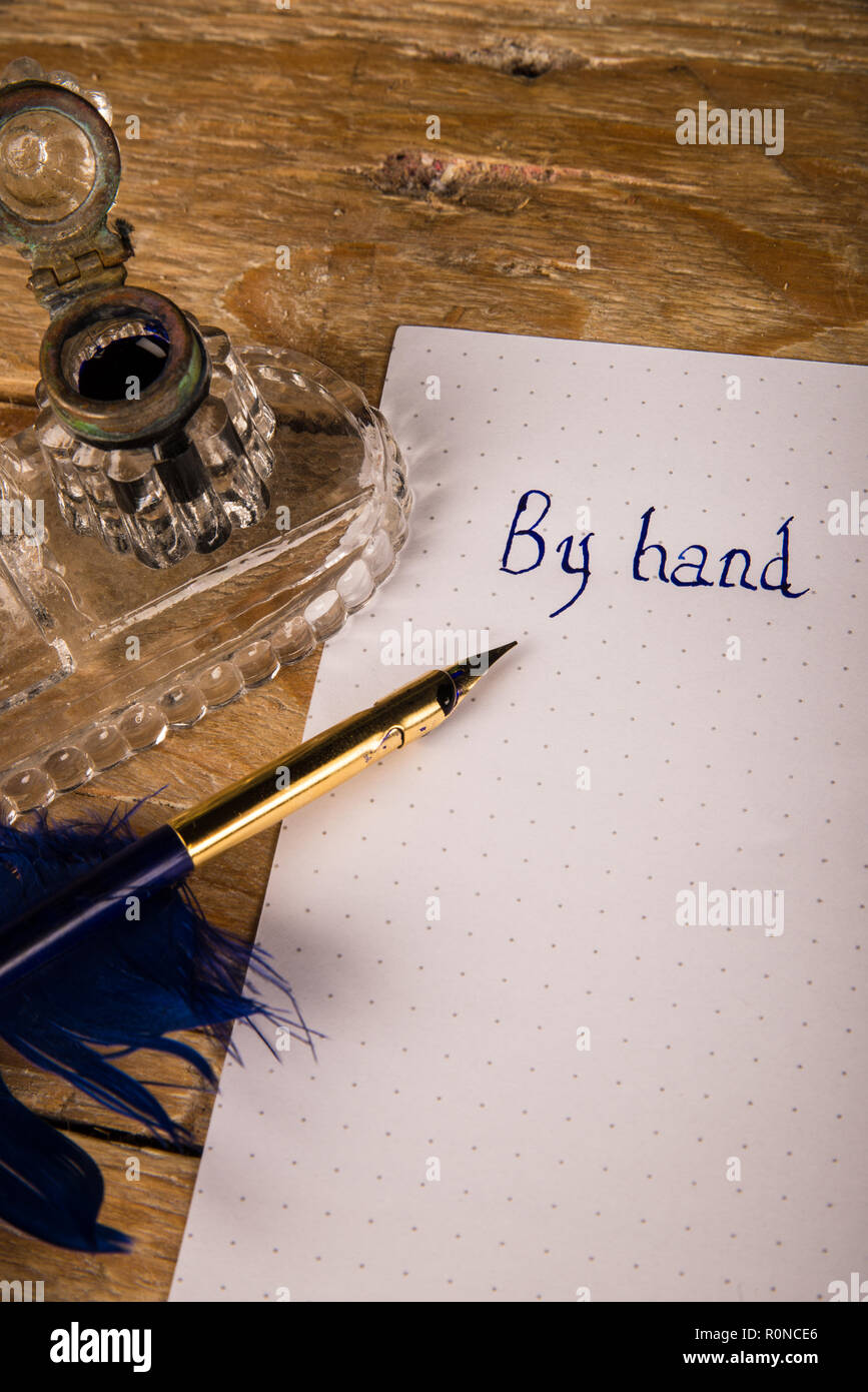 Handwritten letter in fountain pen hi-res stock photography and images ...