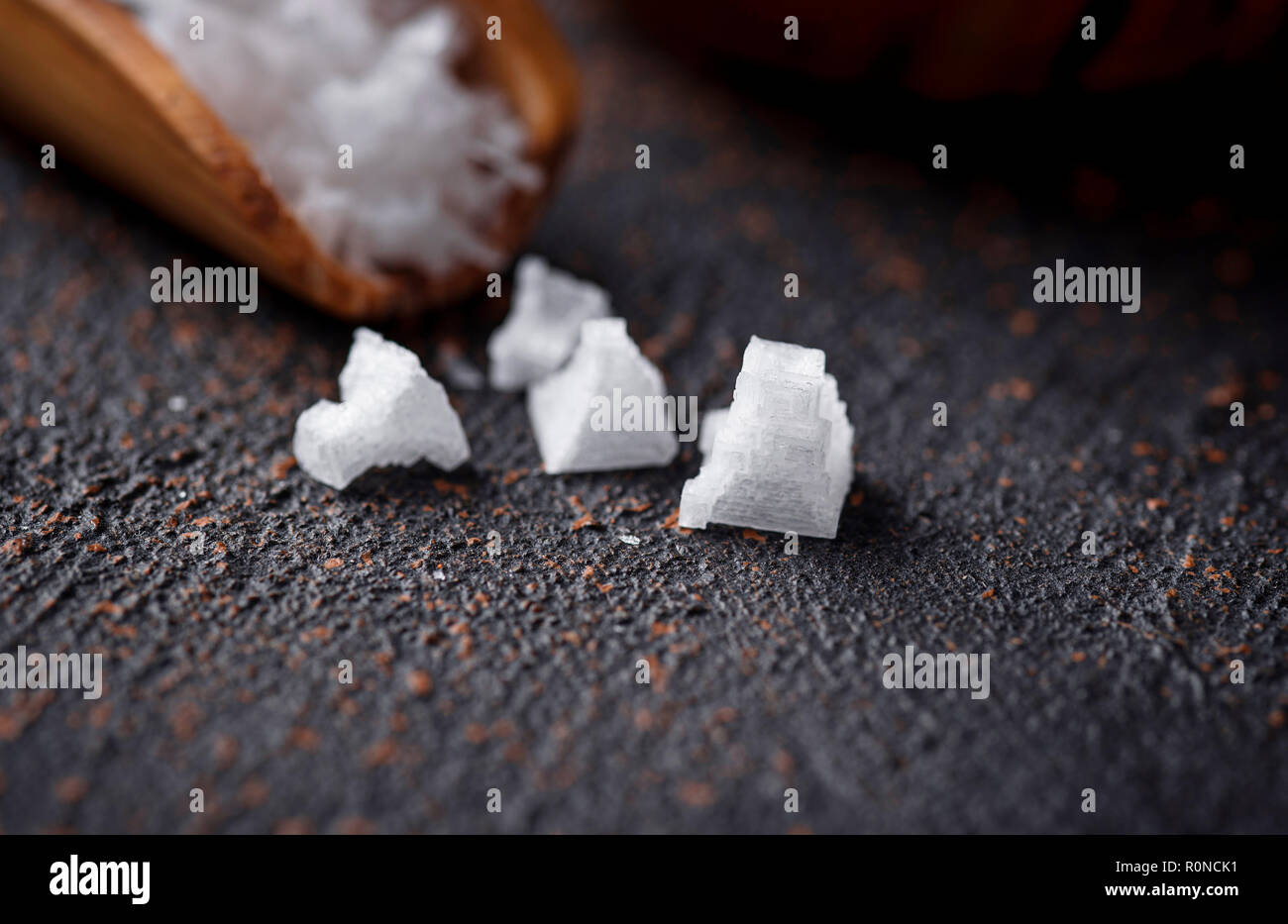 Pyramid flakes of sea salt Stock Photo - Alamy
