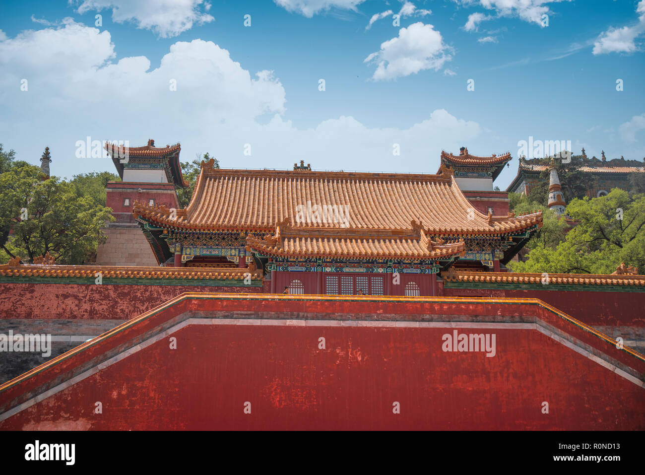 Summer Imperial Palace on the outskirts of Beijing. China Stock Photo ...