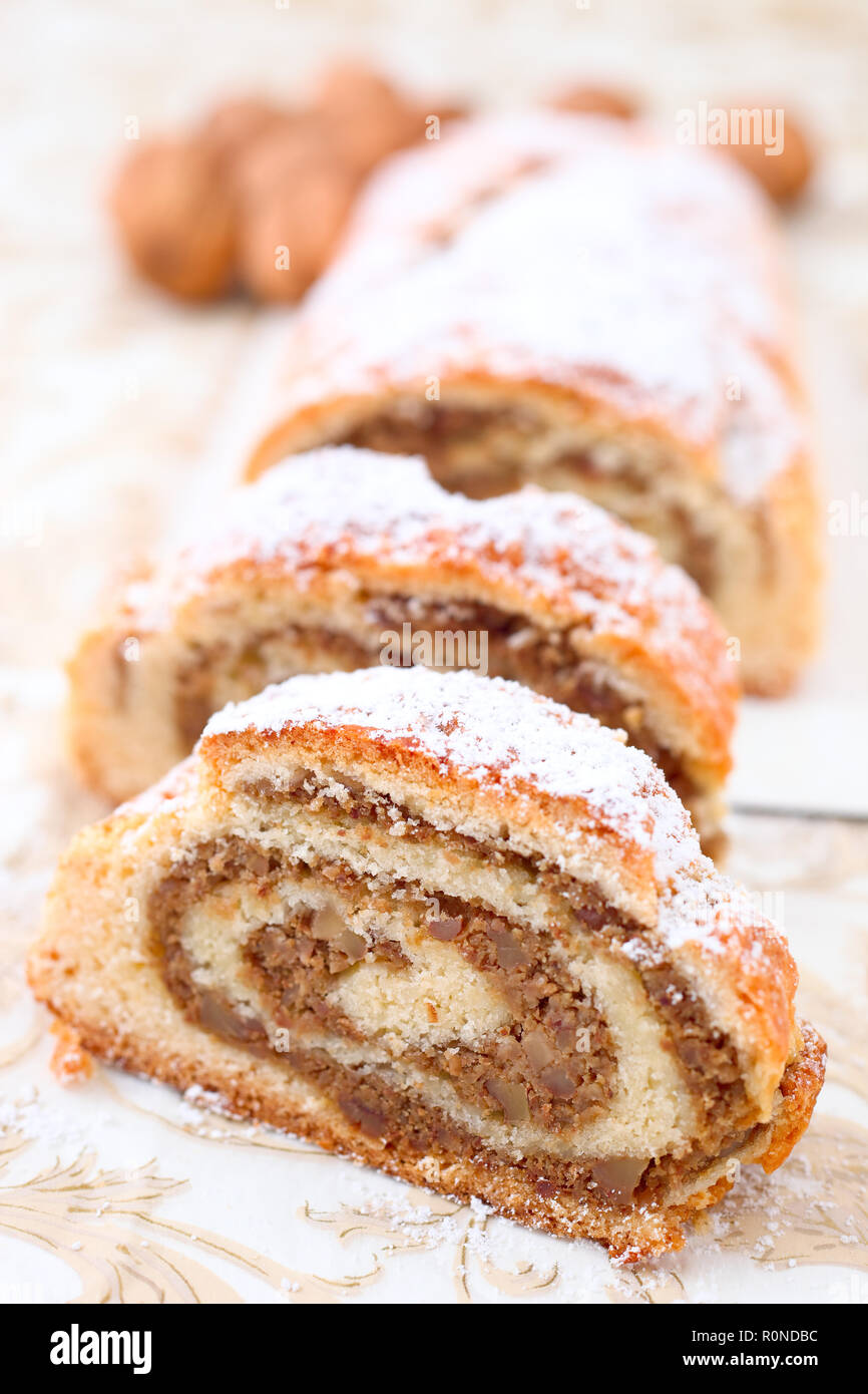 Homemade nut roll Stock Photo - Alamy