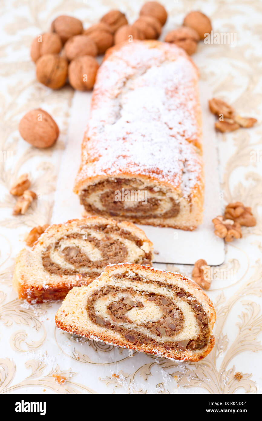 Homemade nut roll Stock Photo - Alamy