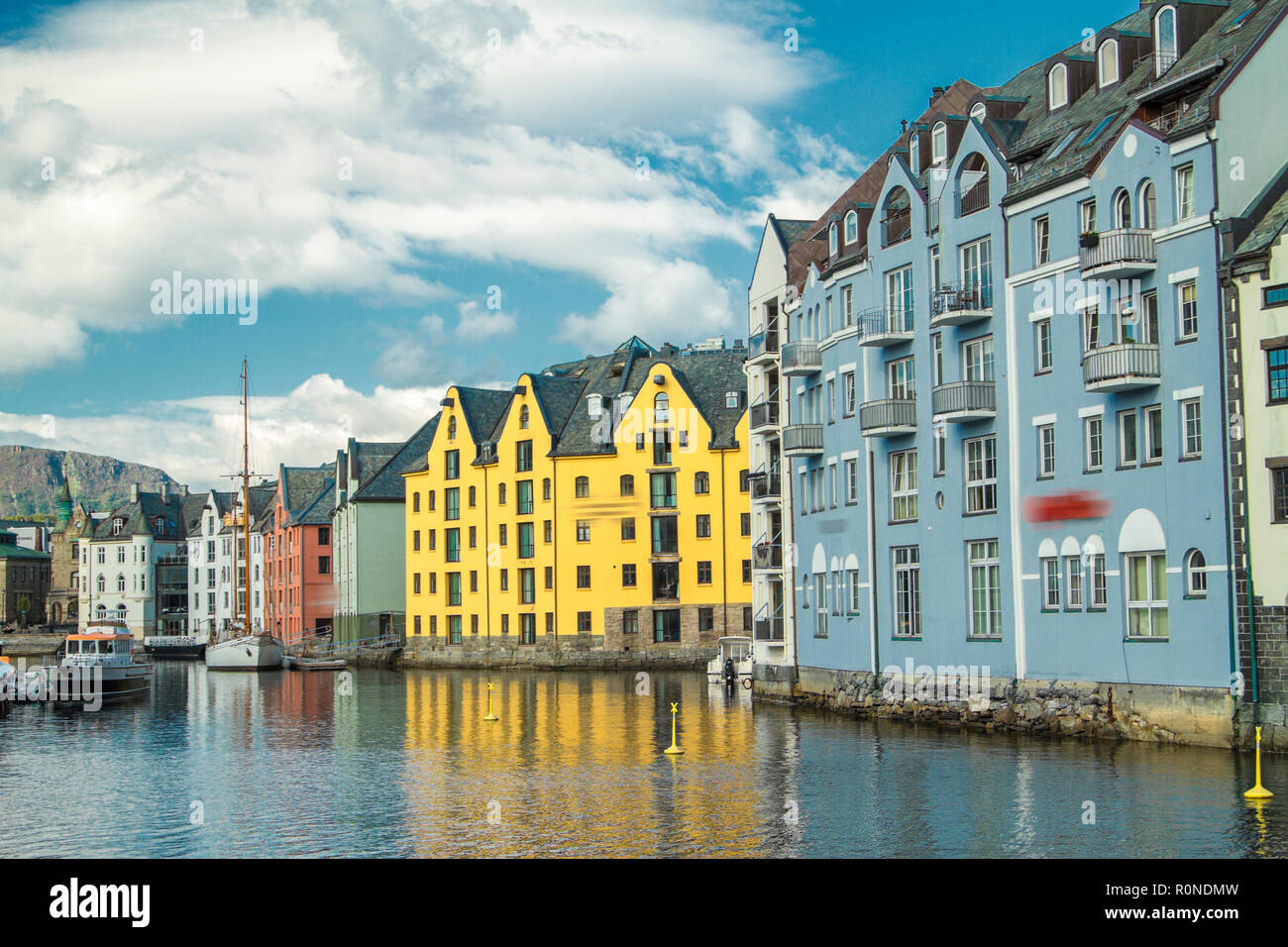 Alesund is a city in the Norwegian fjords Stock Photo - Alamy