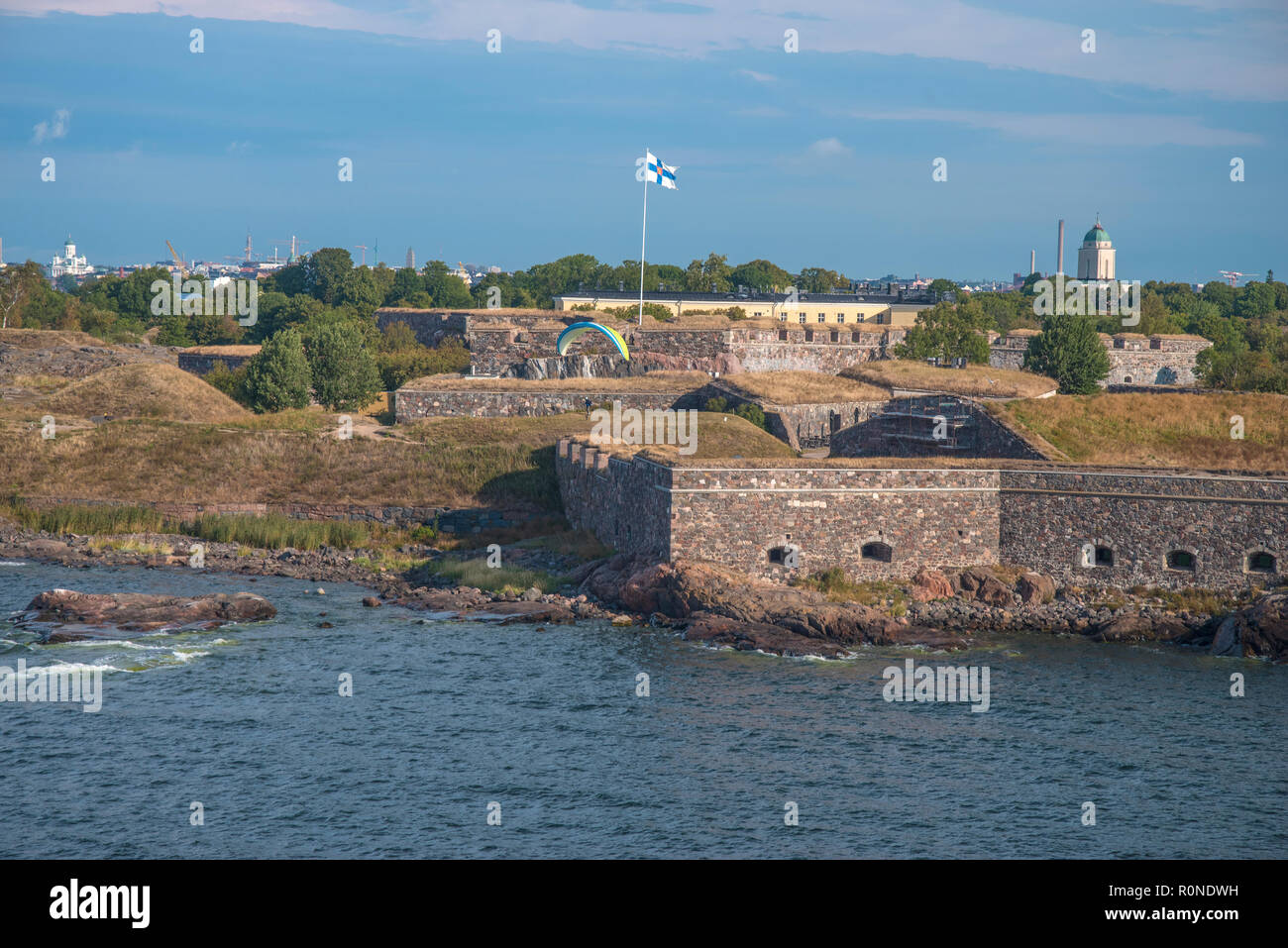 Scenic summer aerial view of Suomenlinna (Sveaborg) sea fortress in ...