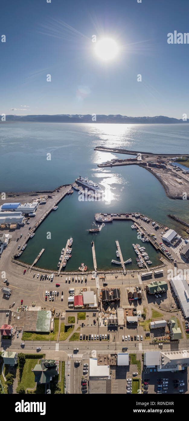 Harbor, Husavik, Northern, Iceland Stock Photo - Alamy
