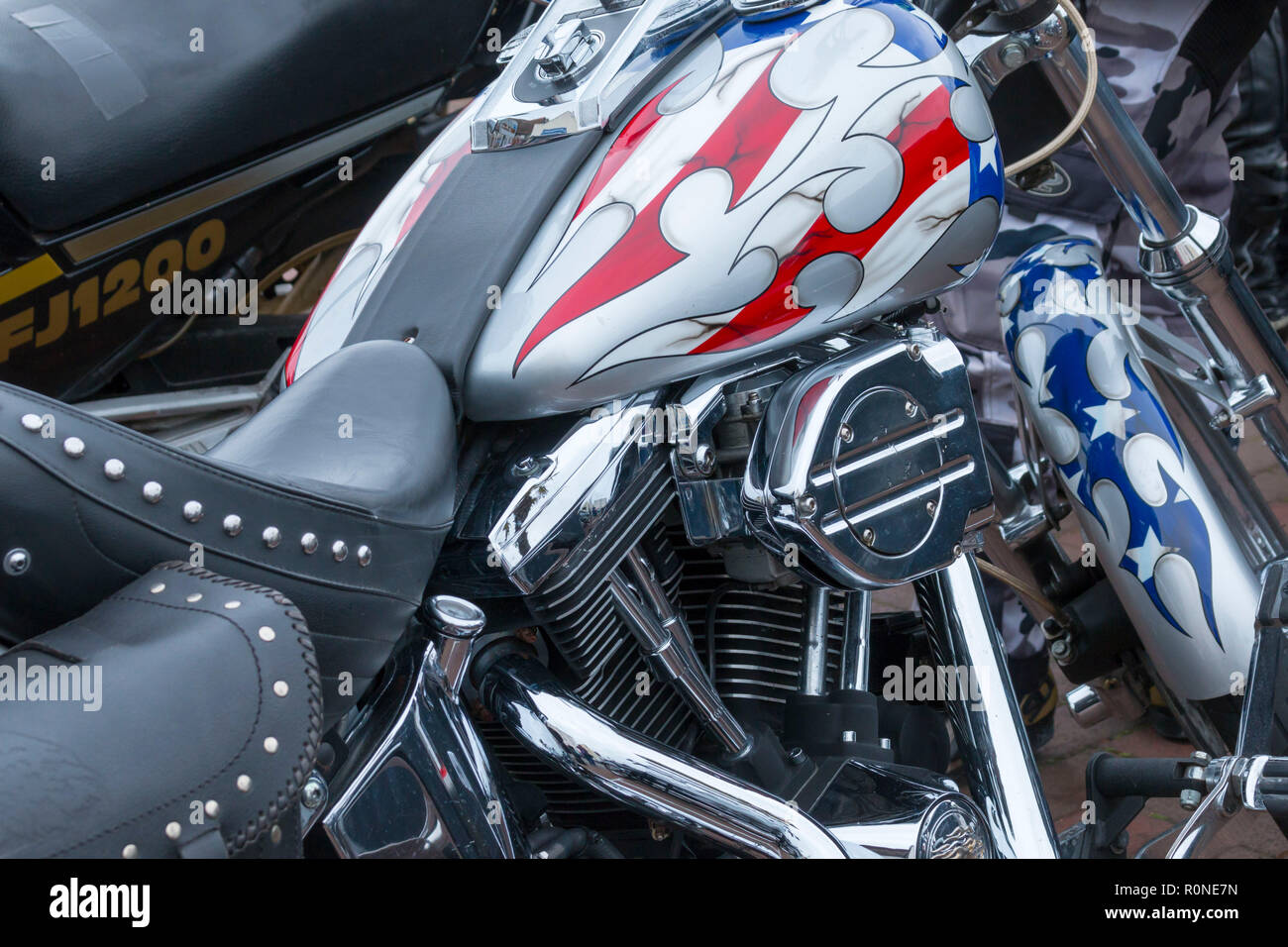 Harley Davidson Custom Paint Job Hi Res Stock Photography And Images
