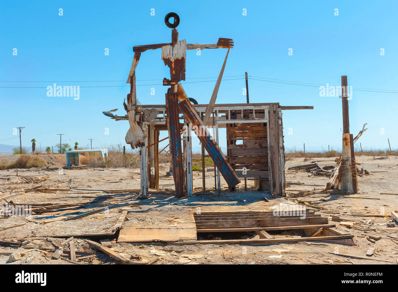 Bombay Beach on the Salton Sea, California, USA Stock Photo - Alamy