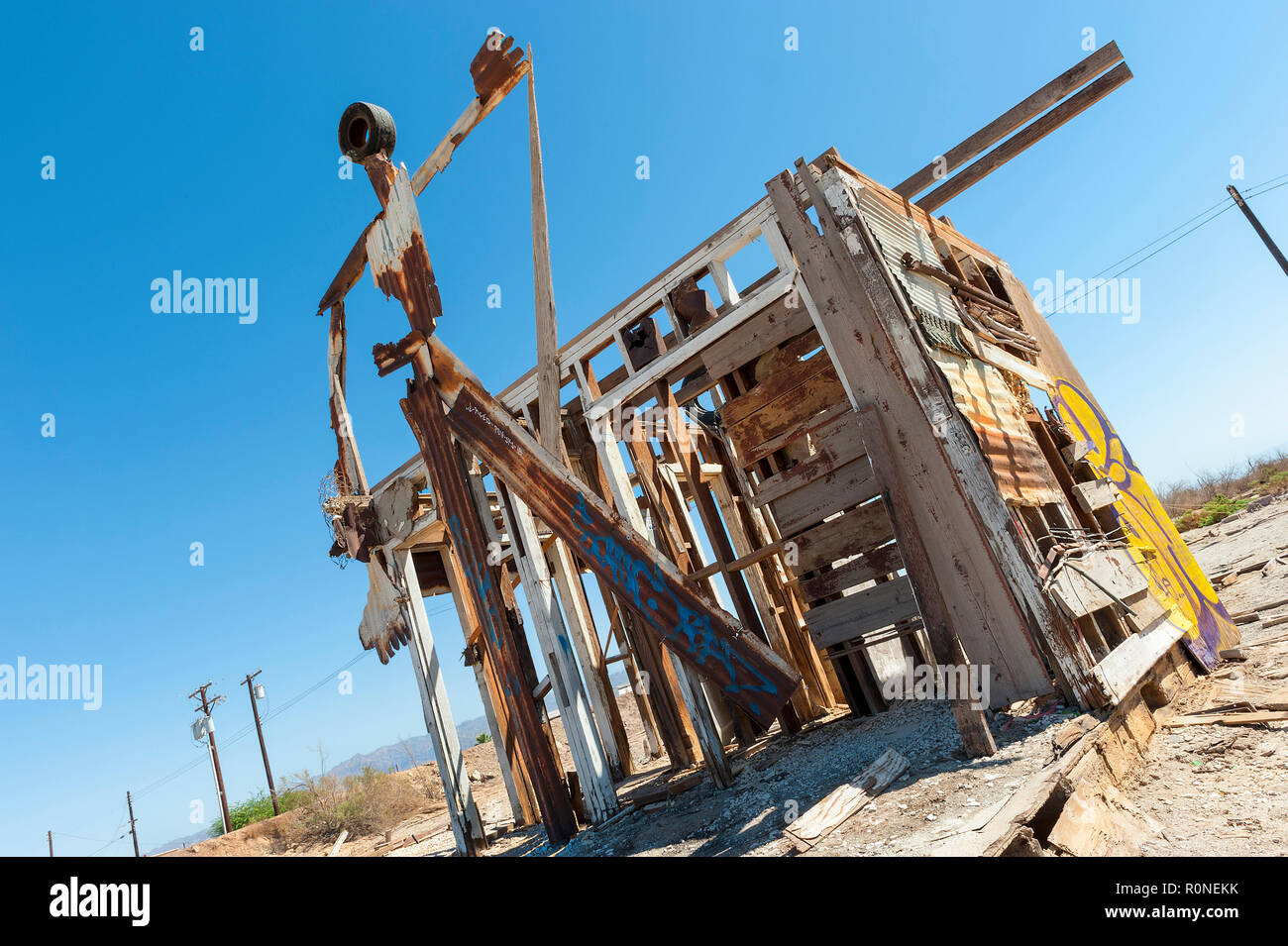 Bombay Beach on the Salton Sea, California, USA Stock Photo - Alamy