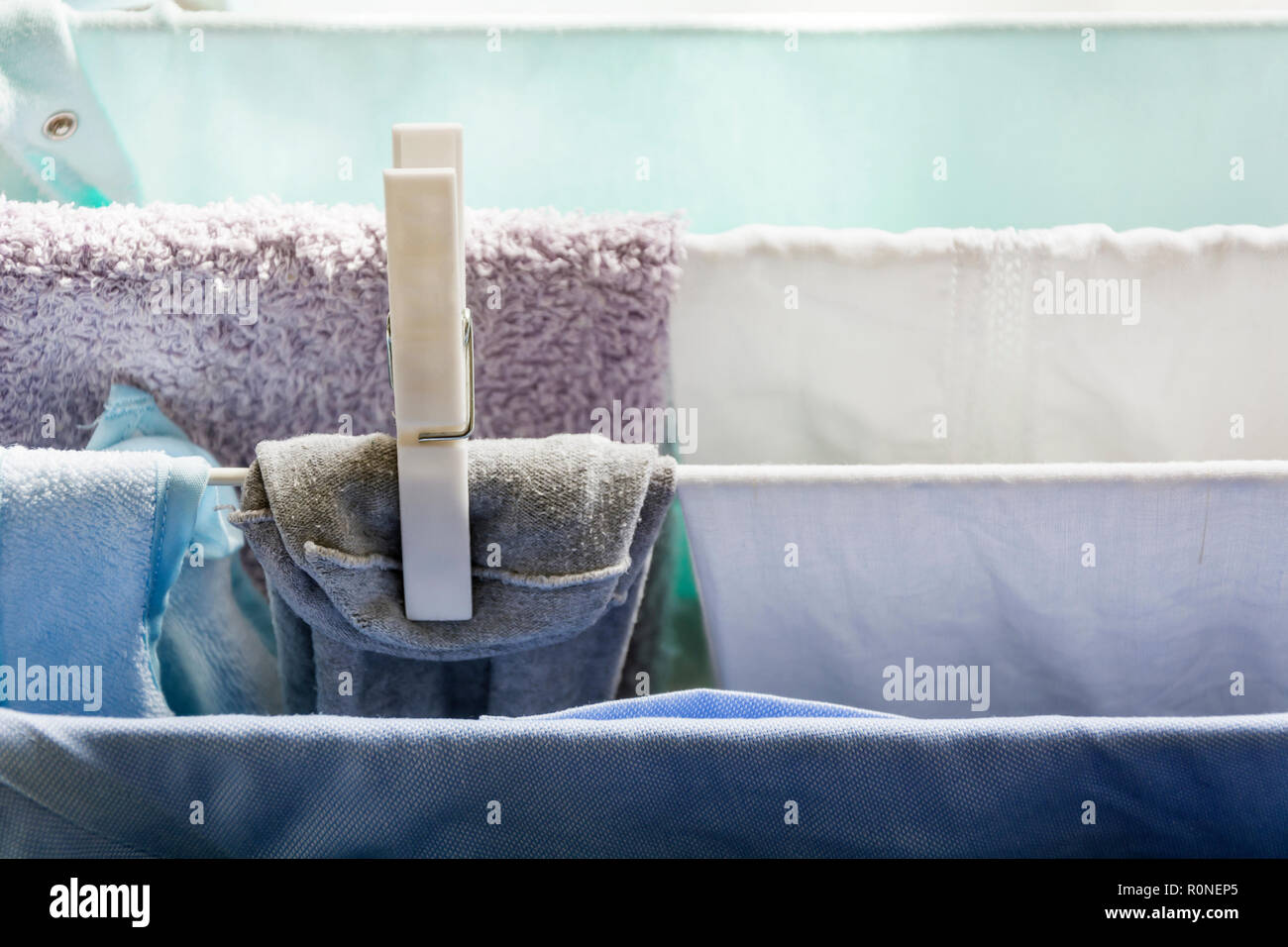 Plastic laundry clamp hi-res stock photography and images - Alamy